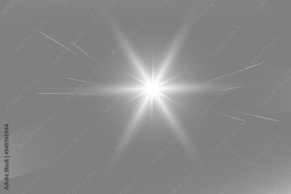 Star explodes on transparent background. Sparkling magic dust particles ...