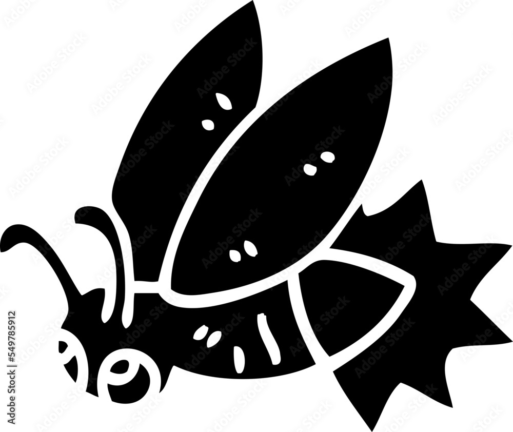 outline cartoon lightning bug Stock Vector | Adobe Stock