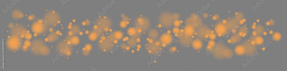 Blur effect on transparent background. Vector background with golden ...
