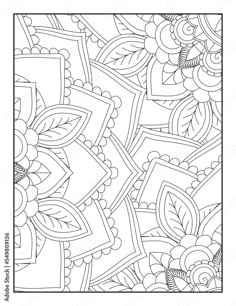Flower Mandala Coloring Pages, Floral Mandala Coloring Pages, Pattern ...
