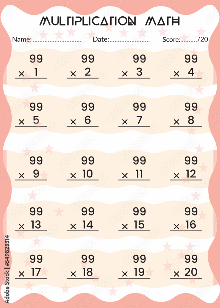 Multiplication Math for Kids. This is the perfect Kid's Multiplication ...