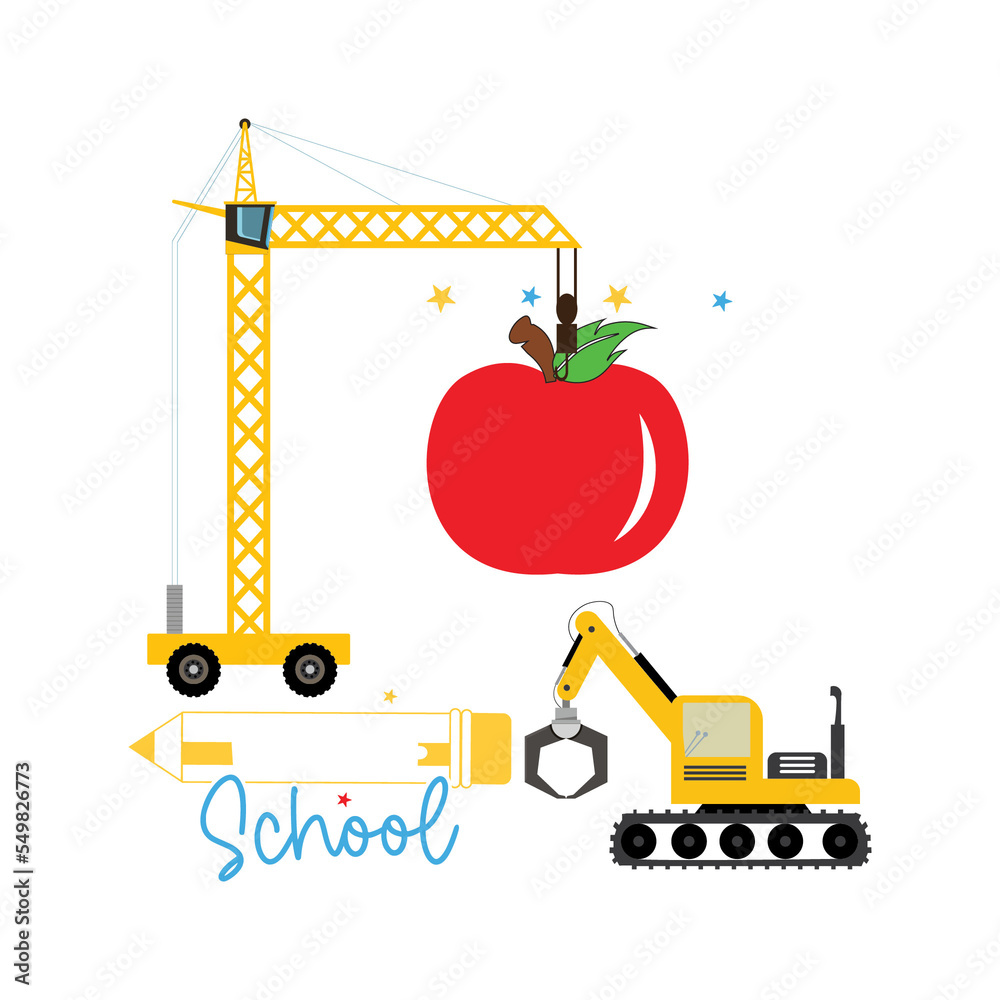 100 days of school kindergarten gamer construction apple svg, 100 days ...