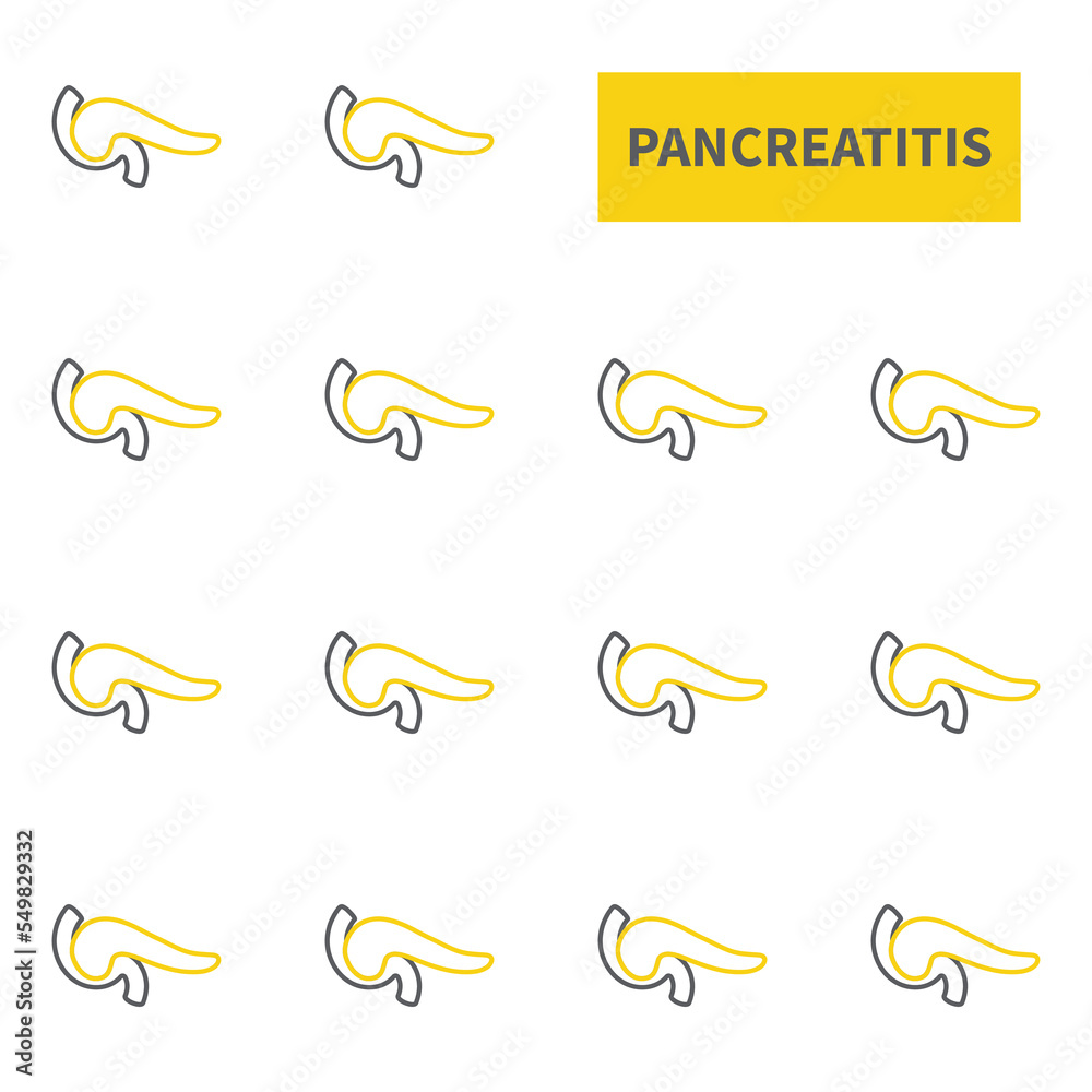 Pancreatitis and pancreas inflammation. Pancreatic disease awareness ...