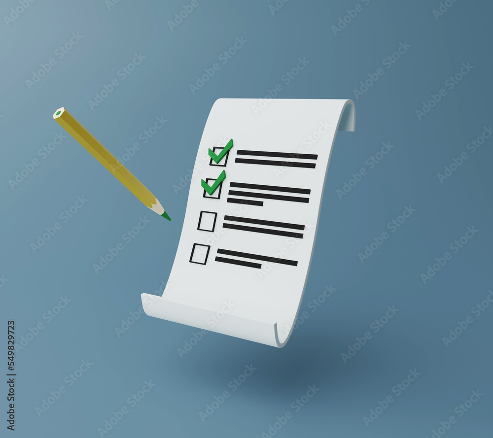 Paper Notes, To do checklist with checkboxes, Pencil marks, Organize ...