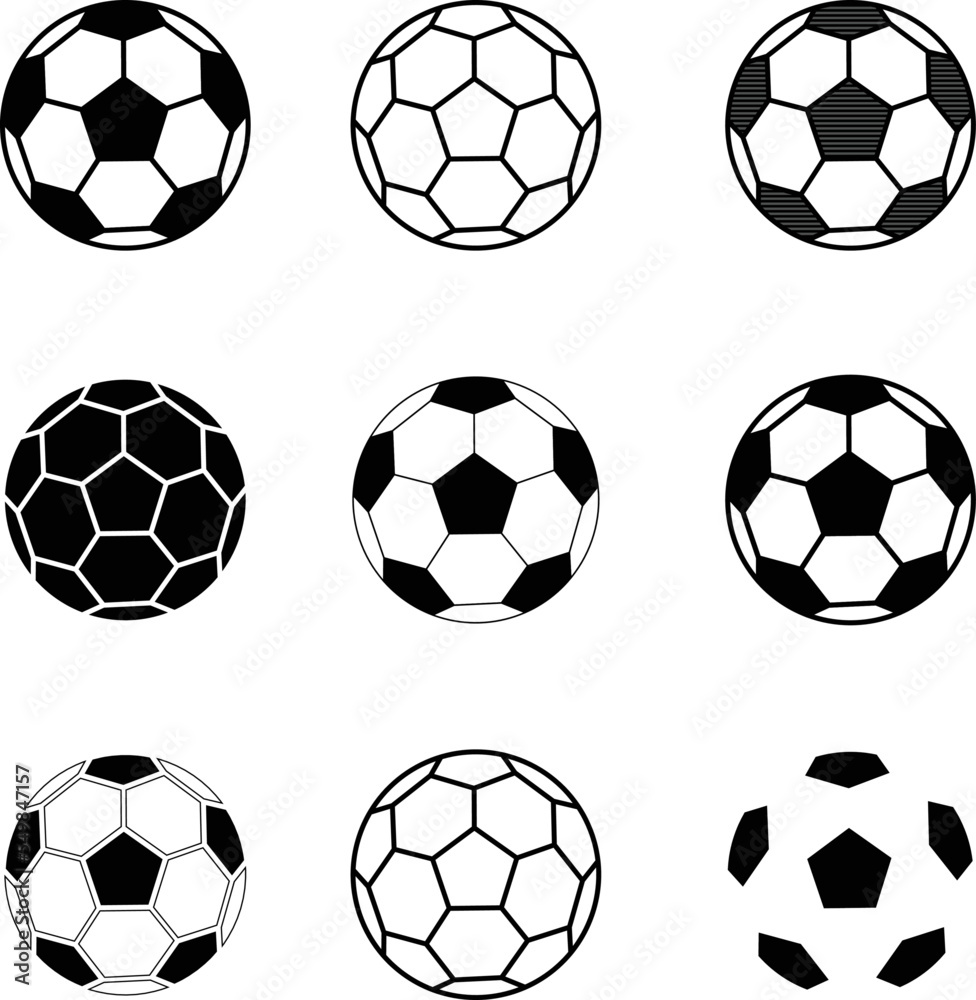 Soccer ball vector illustration.Football sport image or clip art. Stock ...