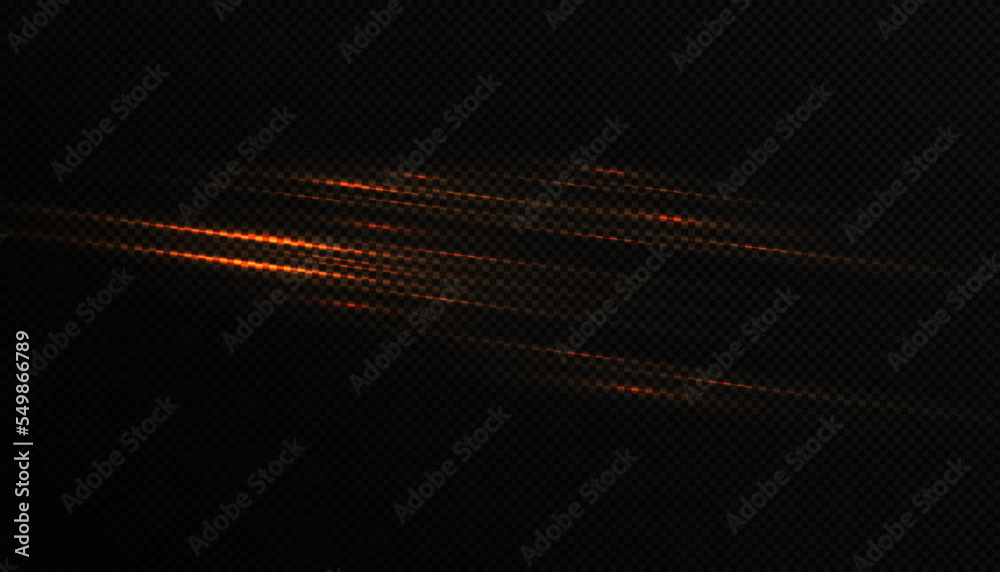 light effect. Bright light lines. Lighting for vector illustrations ...