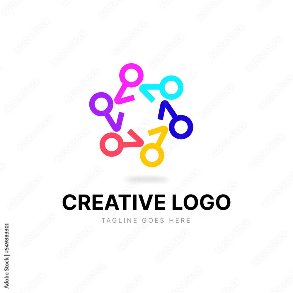 infinity sign, logo, game logo template. design element .Vector ...