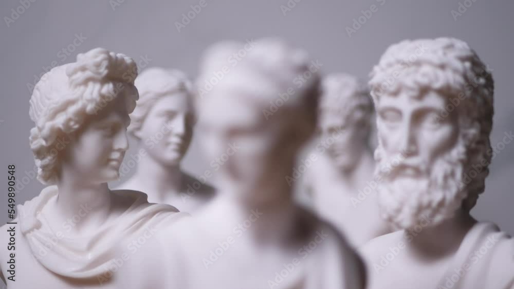 Statues of Greek Gods Zues, Apollo, Aphrodite, Hermes, Artemis - Rack ...