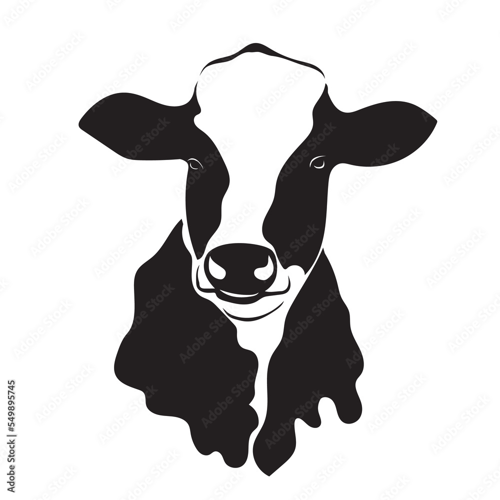 Cow design isolated on transparent background. Farm Animals. Stock ...