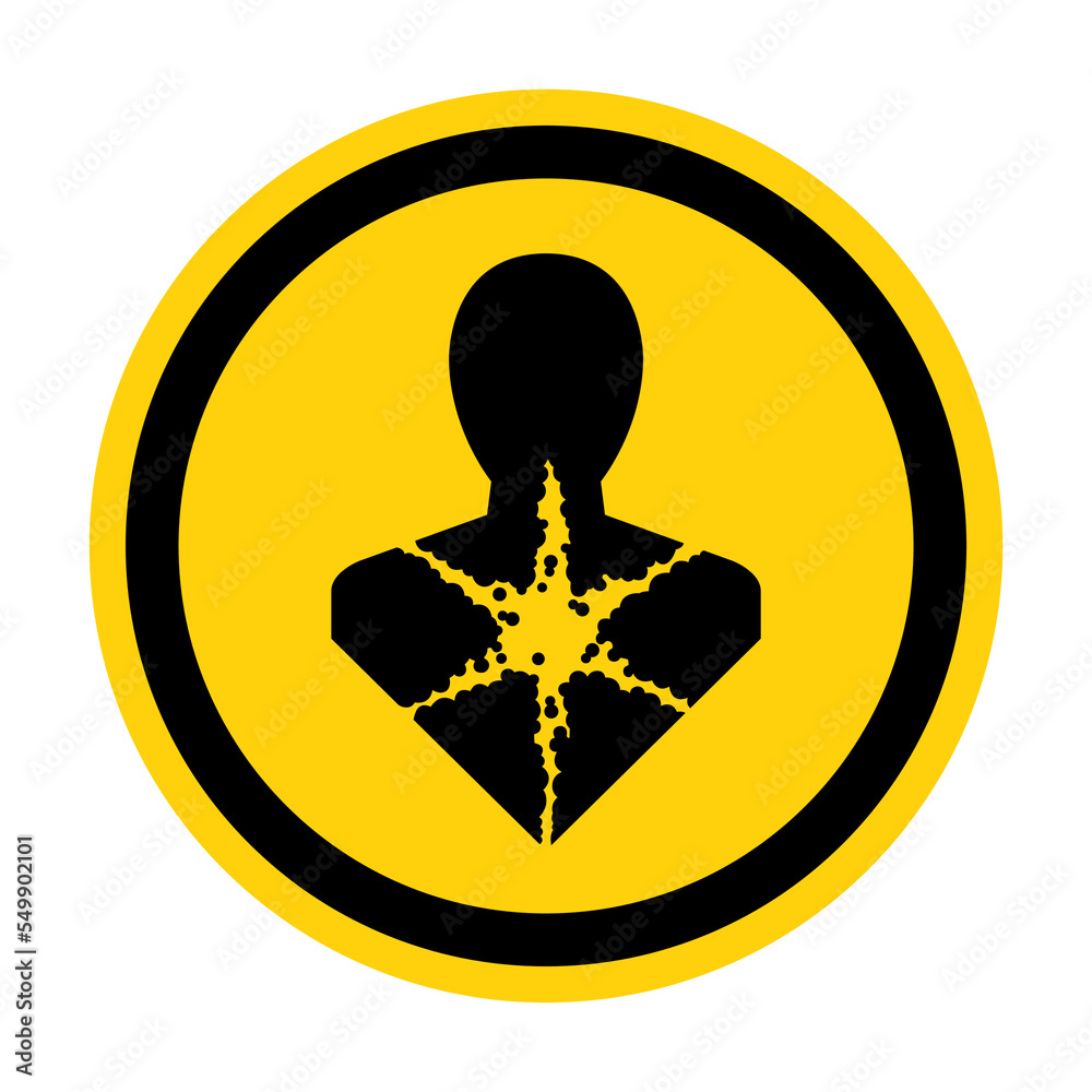 Health Hazard Symbol Label,Longer Term Health Hazard,GHS Hazard ...