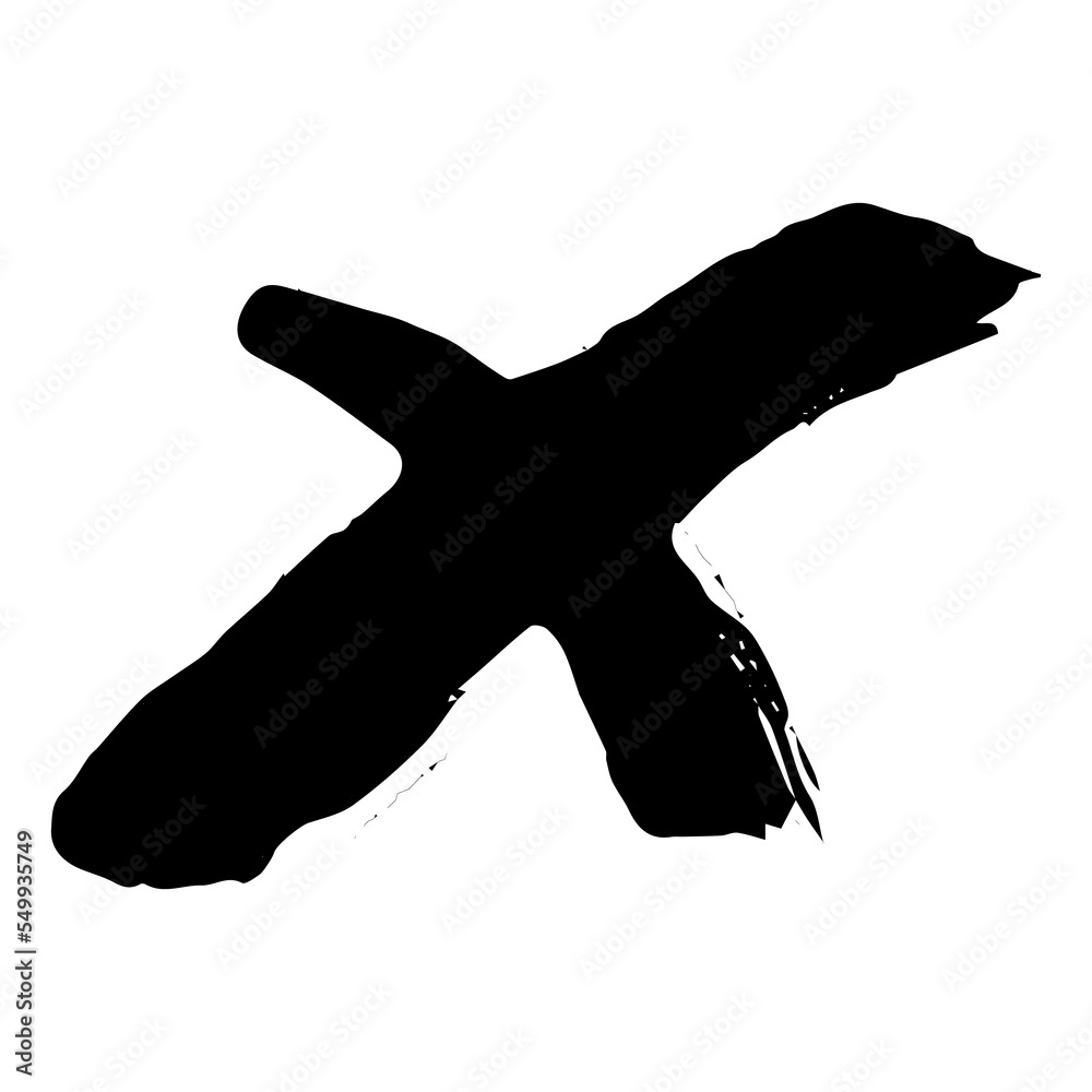 Wrong Cross Clipart Black And White
