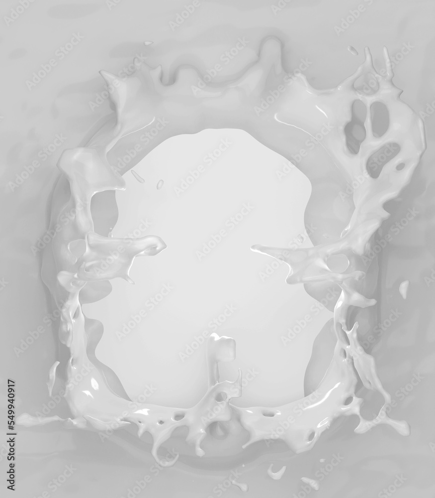 splashed milk and facilitated the color that you can change according ...