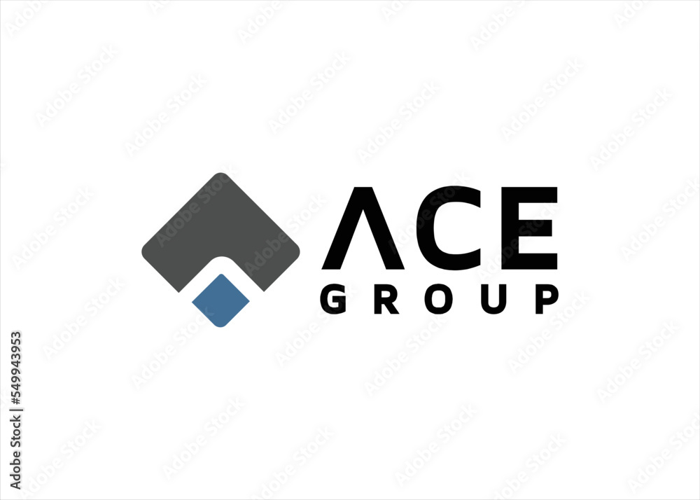 ace logo design Stock Vector | Adobe Stock