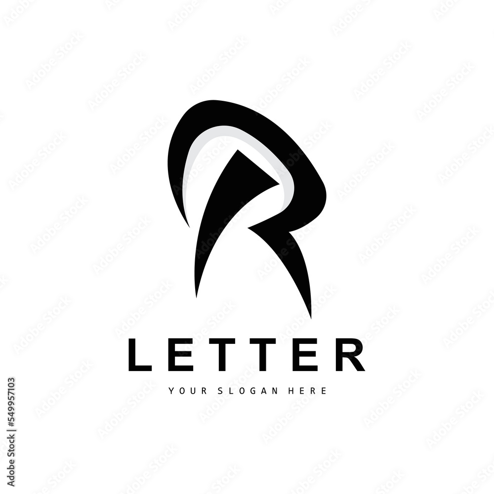 R Letter Logo, Vector Alphabet Symbol, Design For Brand Logos With ...