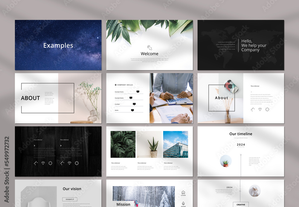 Modern Presentation Layout Stock Template | Adobe Stock