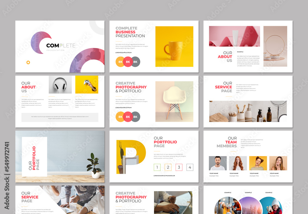 Multipurpose Presentation Layout Stock Template | Adobe Stock