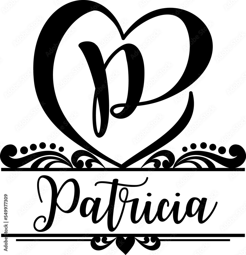 Matching family name Patricia svg and png files for tshirt print Stock ...