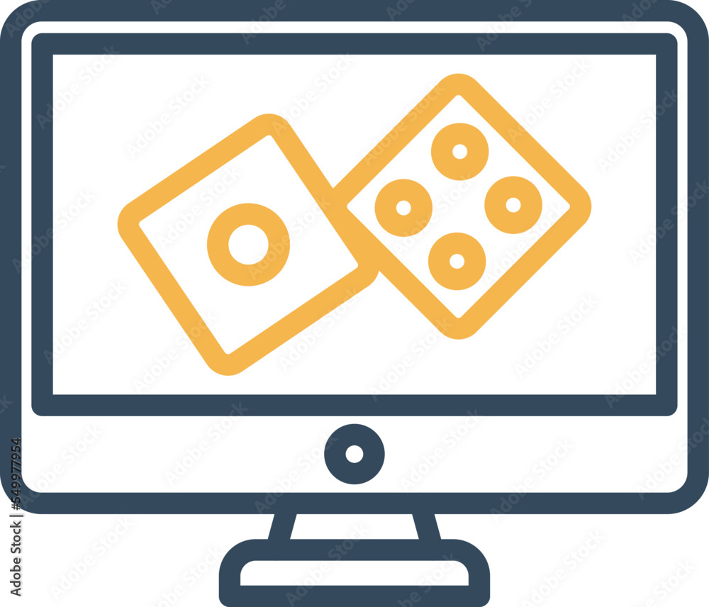 Ludo Game Vector Icon Stock Vector | Adobe Stock