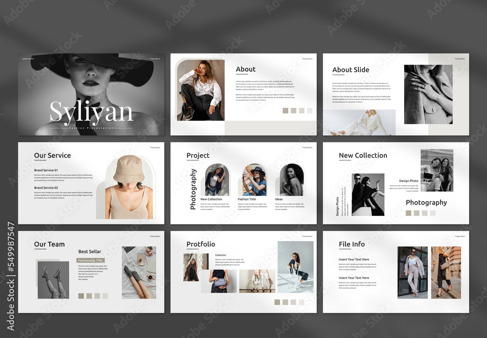Fashion Presentation Layout Stock Template | Adobe Stock