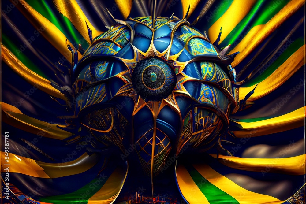 Midjourney render of abstract art wallpaper Stock Illustration | Adobe ...