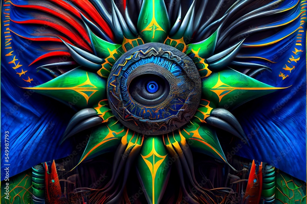 Midjourney render of abstract art wallpaper Stock Illustration | Adobe ...