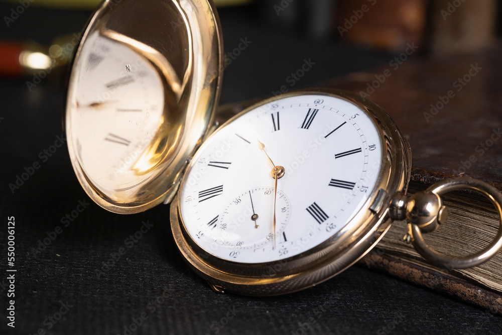 Gold pocket watch "Pavel Bure" on a gold pendant. Royal Russia. pocket ...