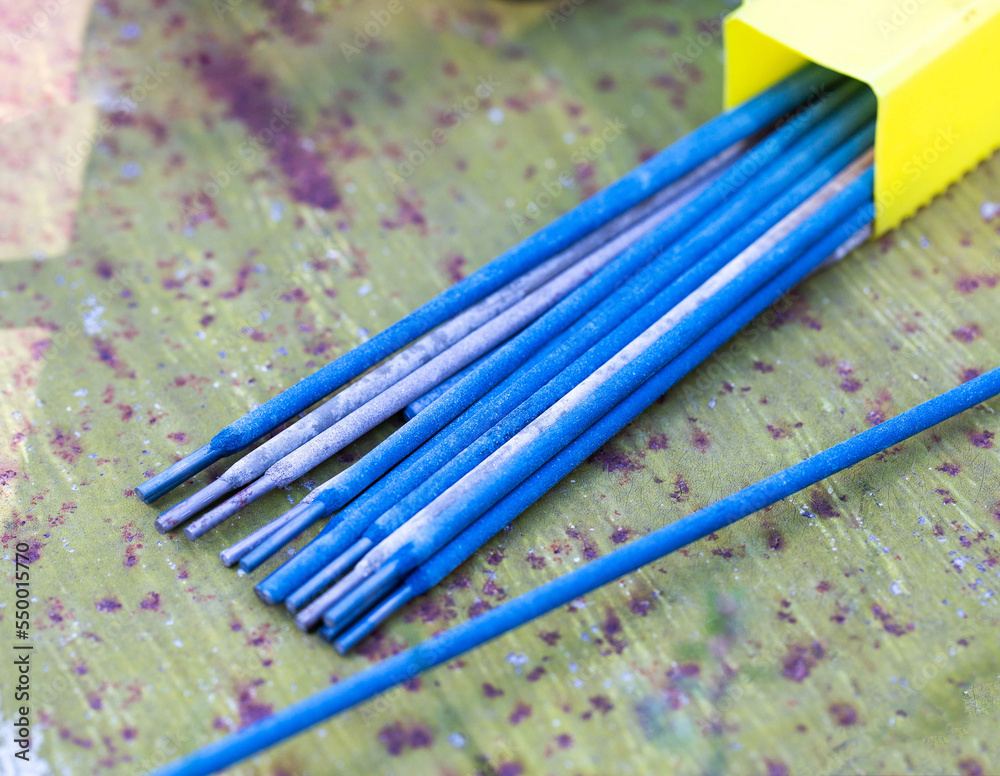 A set of electrodes for manual welding, seam and resistance welding of ...