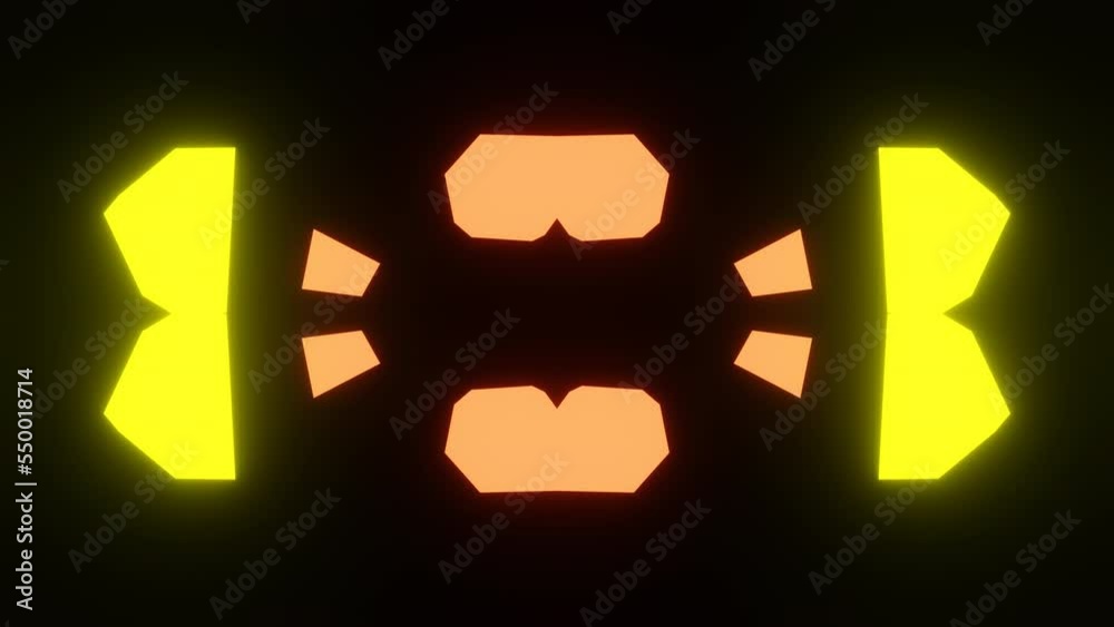 Pulsating Neon Psychedelic Techno Vj Seamless Loop Abstract Background