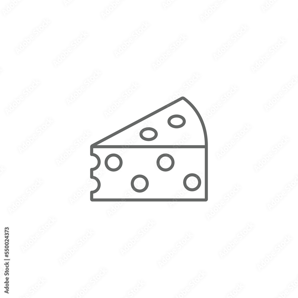 eps10 grey vector cheese abstract line art icon or logo isolated on ... eps10 grey vector cheese abstract line art icon or logo isolated on ...