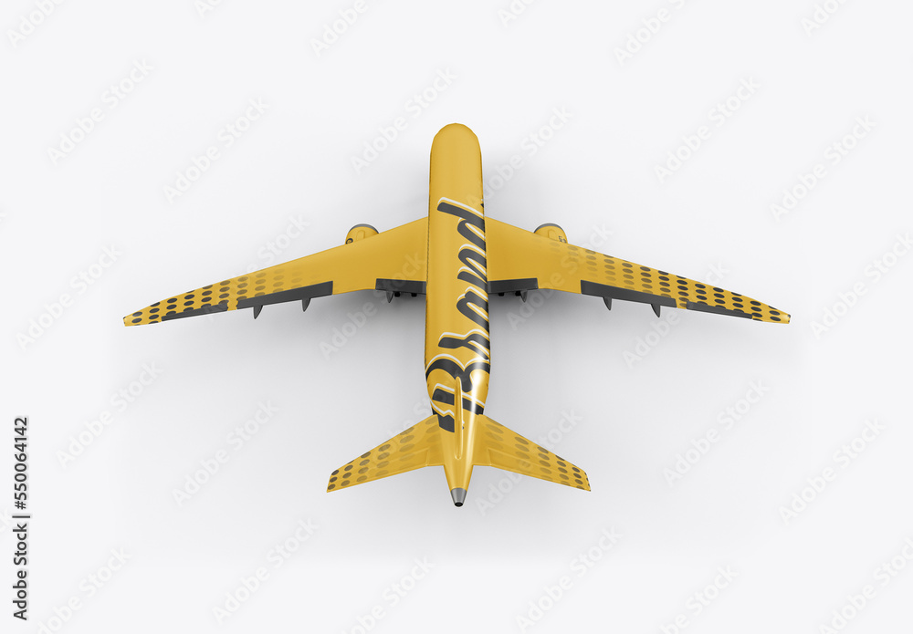 Comercial Aircraft Mockup Stock Template | Adobe Stock