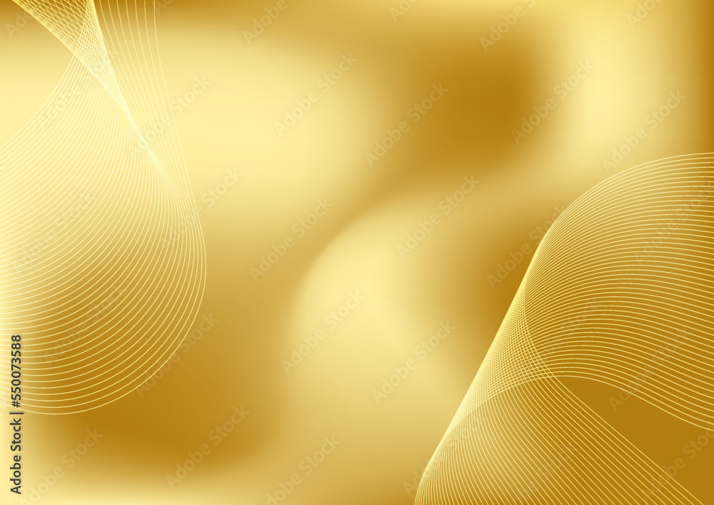 Grafika wektorowa Stock: Abstract wave gold line background. Golden ...
