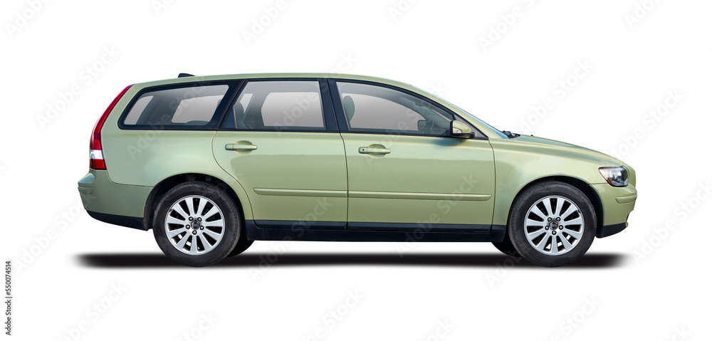 Volvo V50 car, side view isolated on white background, 31 March 2015 ...