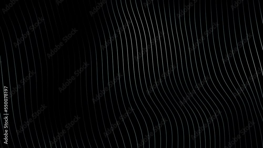 Black and white abstract wavy and curvy lines pattern seamless loop ...