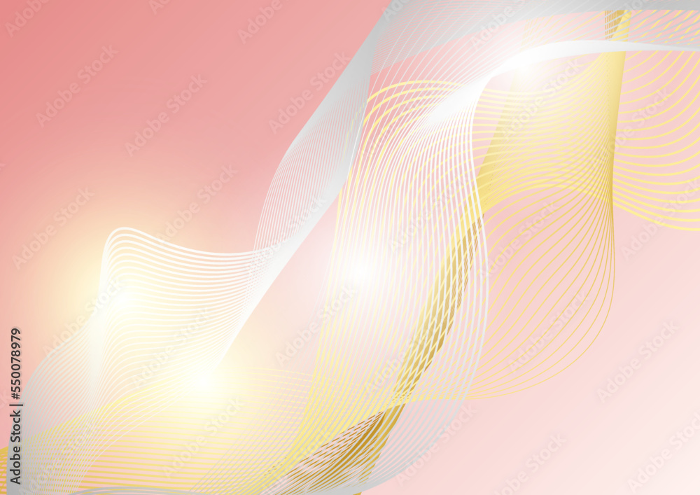 Abstract pink and gold background Stock Vector | Adobe Stock