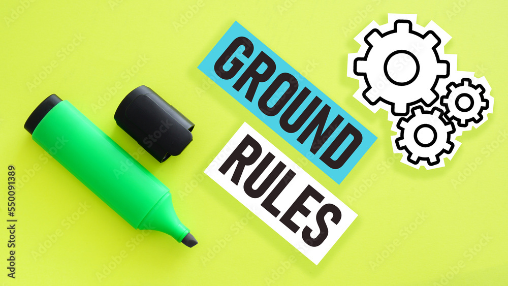 Ground rules are shown using the text Stock Photo | Adobe Stock