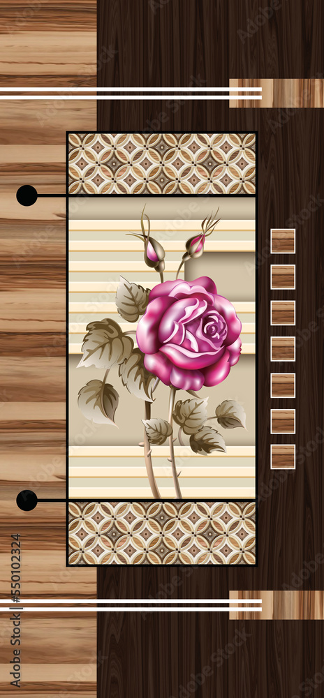 laminated door design and background wallpaper Stock Illustration ...