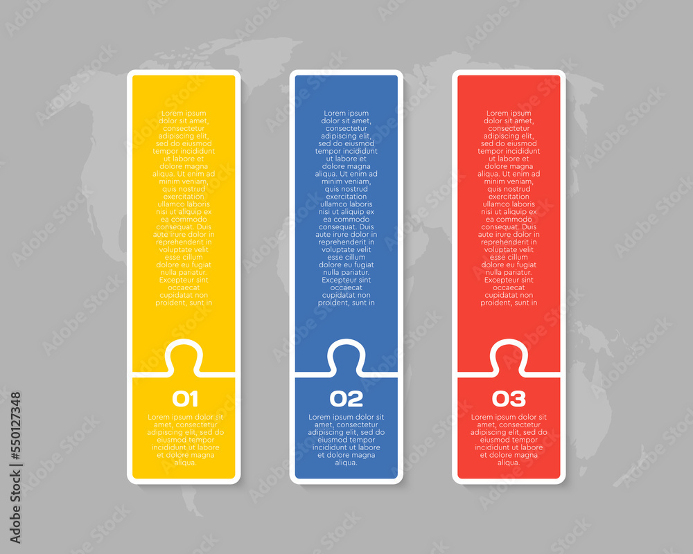 Vector diagram infographic process on 3 steps Stock Vector | Adobe Stock