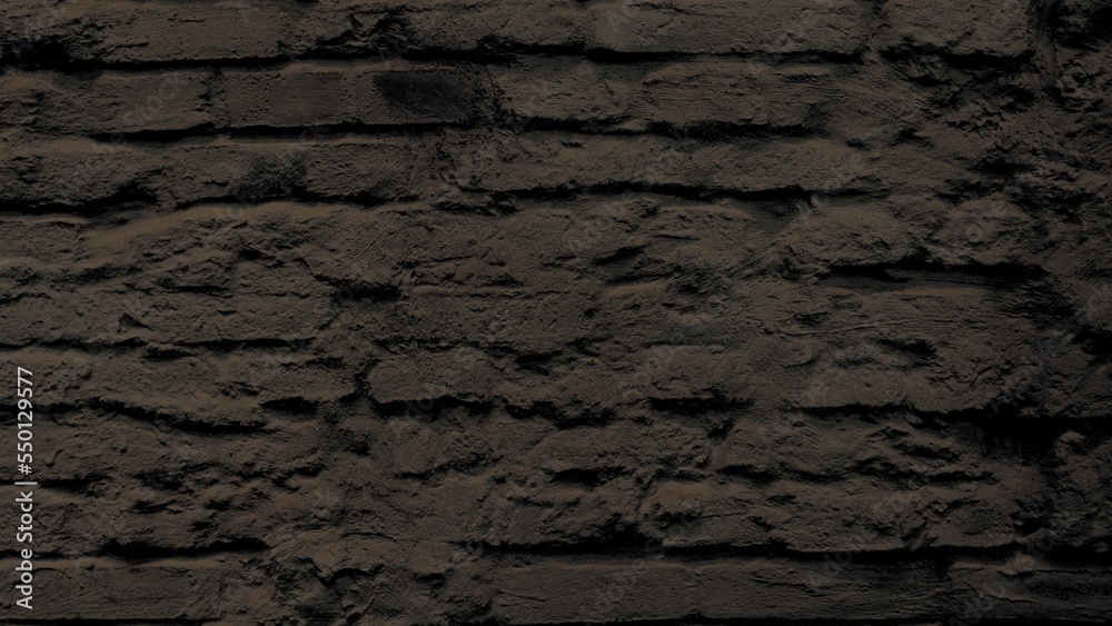 Dark brown brick wall texture background Stock Photo | Adobe Stock