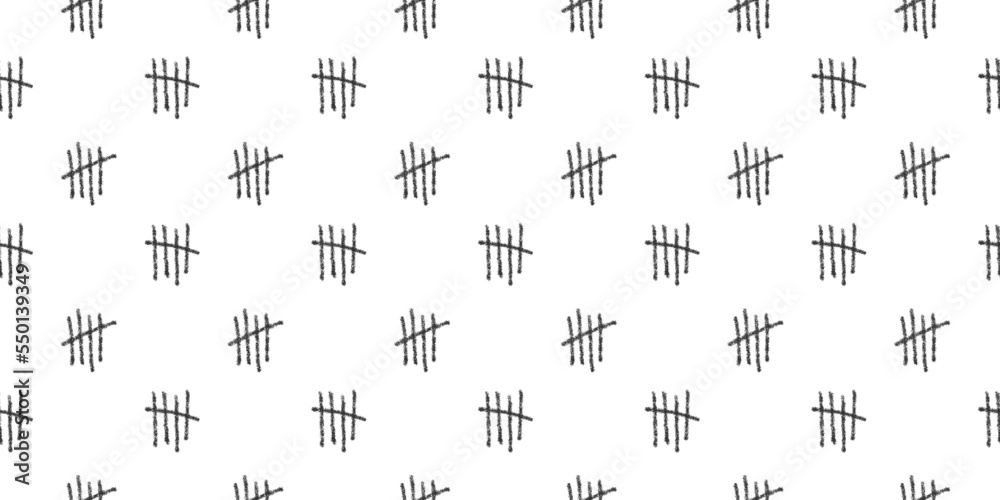 Charcoal tally marks seamless pattern. Repeating number 5 symbols ... Charcoal tally marks seamless pattern. Repeating number 5 symbols ...