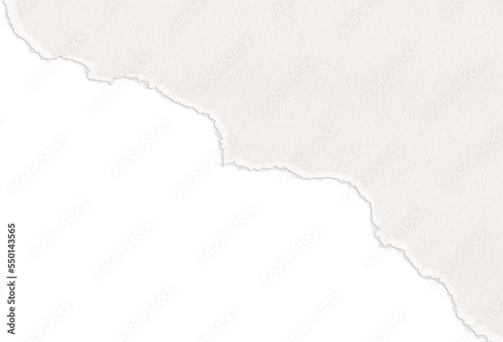 Beige torn paper with shadow. Torn sheet of paper. Torn paper ...