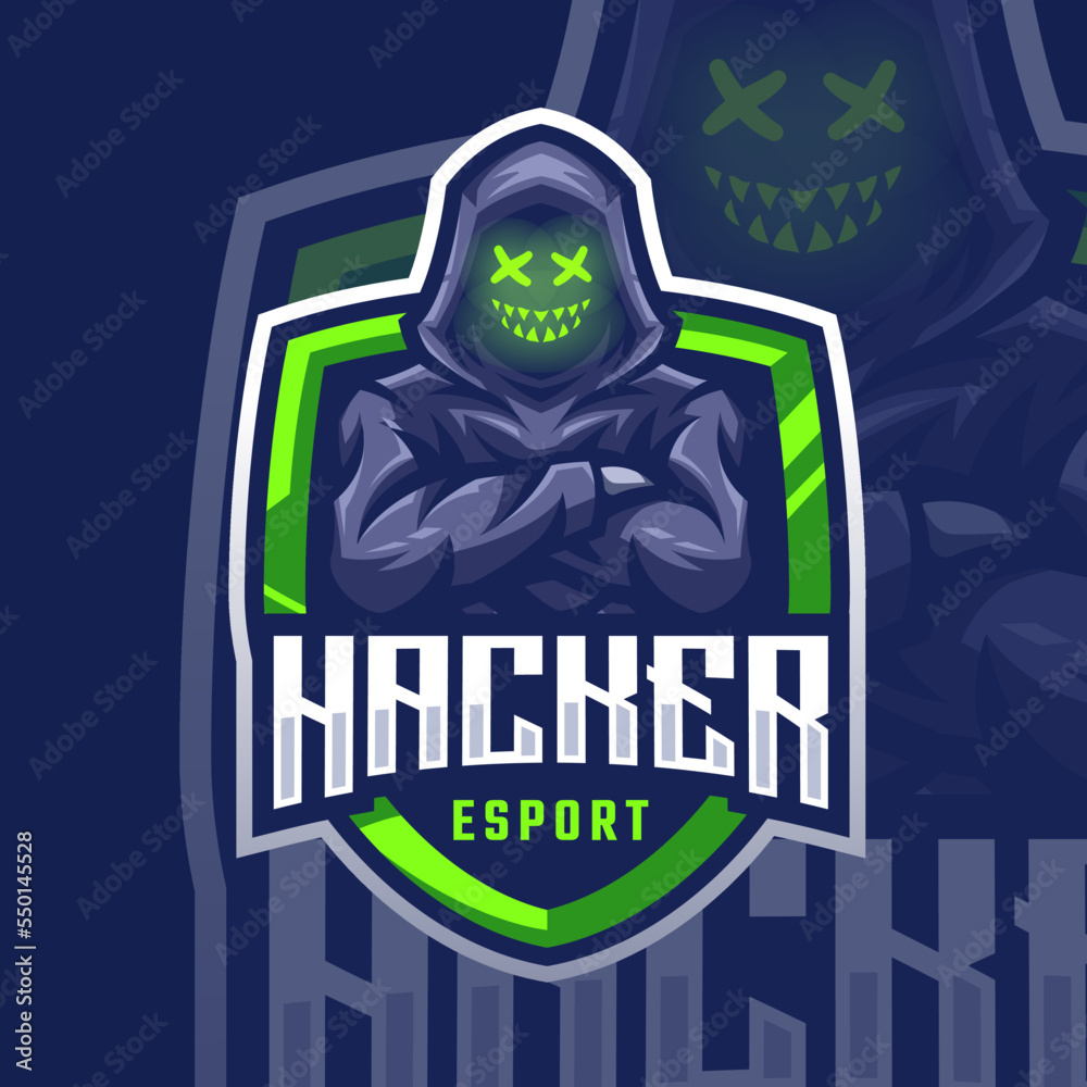 Esports logo hacker for your elite group Stock Vector | Adobe Stock