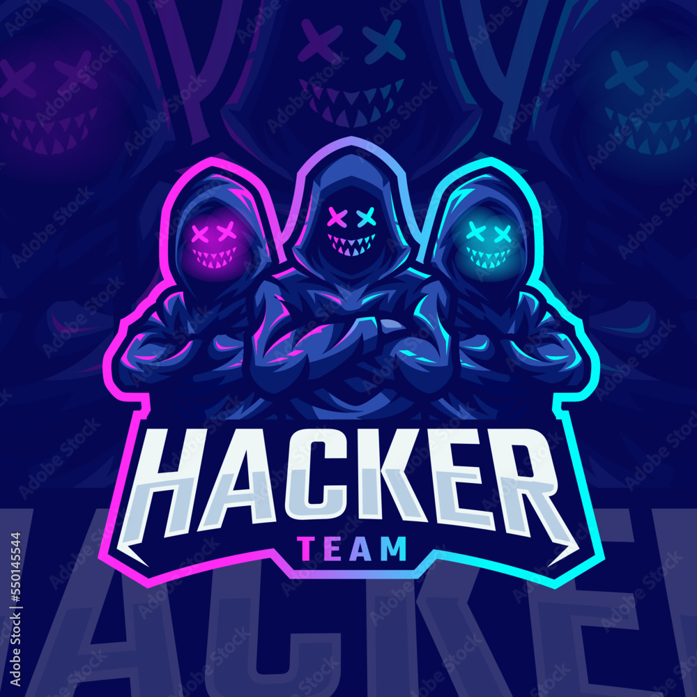 Esports logo hacker for your elite group Stock Vector | Adobe Stock