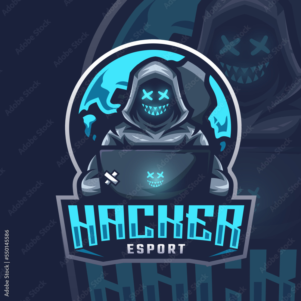 Esports logo hacker for your elite group Stock Vector | Adobe Stock