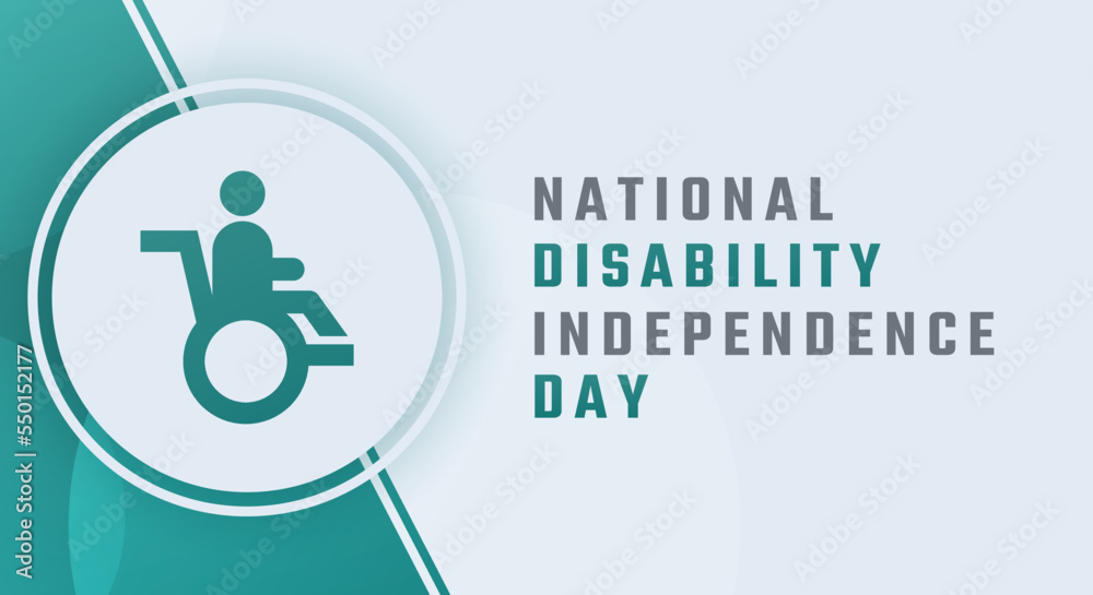 Happy National Disability Independence Day July Celebration Vector ...