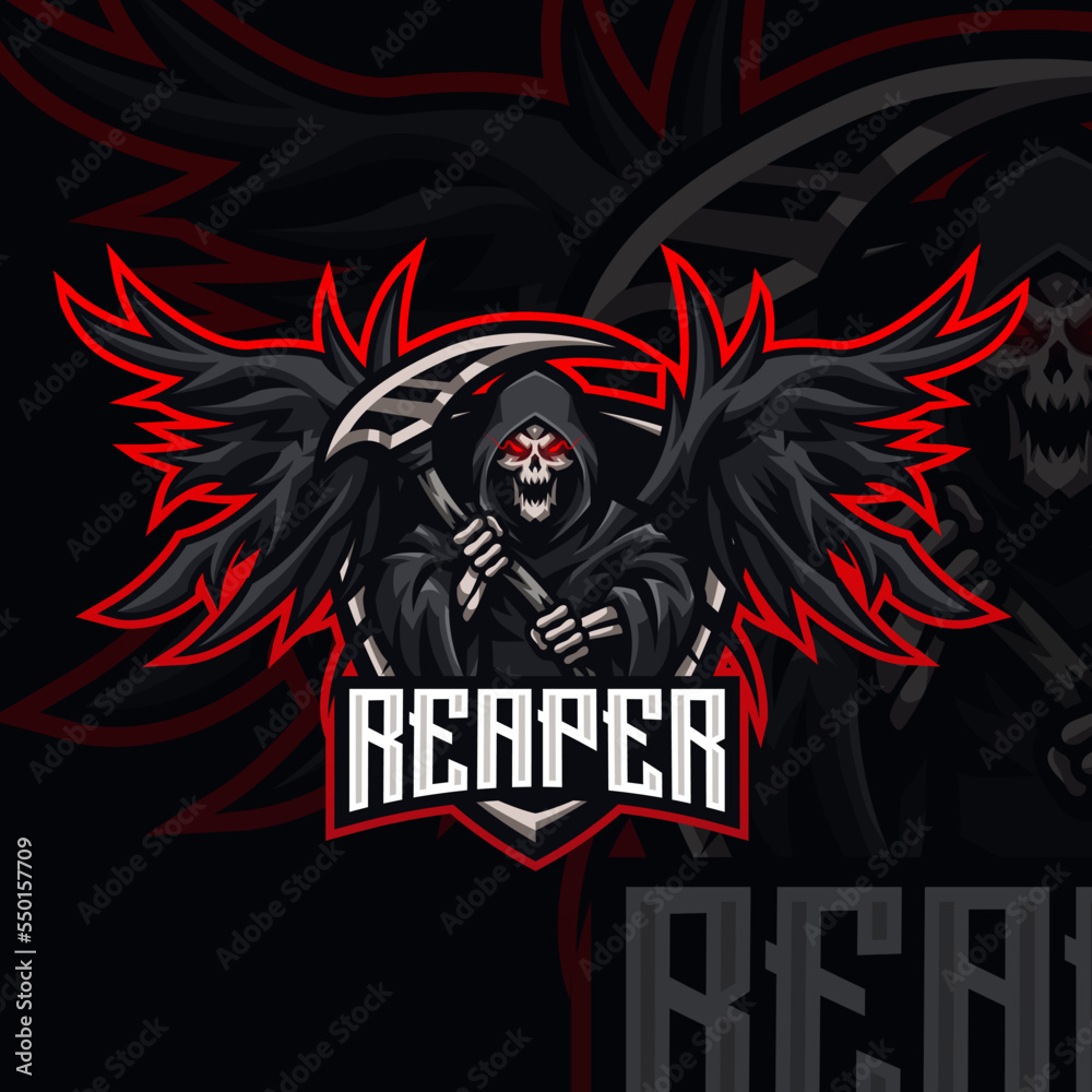 Esports logo reaper for your elite team Stock Vector | Adobe Stock