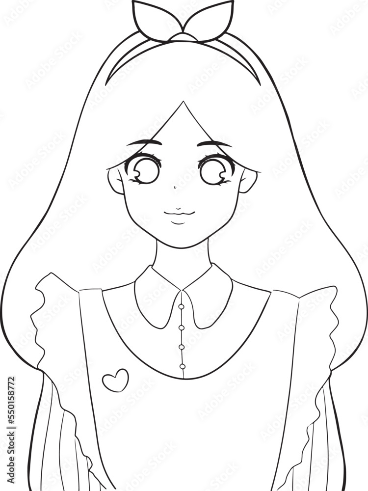 cartoon doodle kawaii anime coloring page cute illustration clipart ...