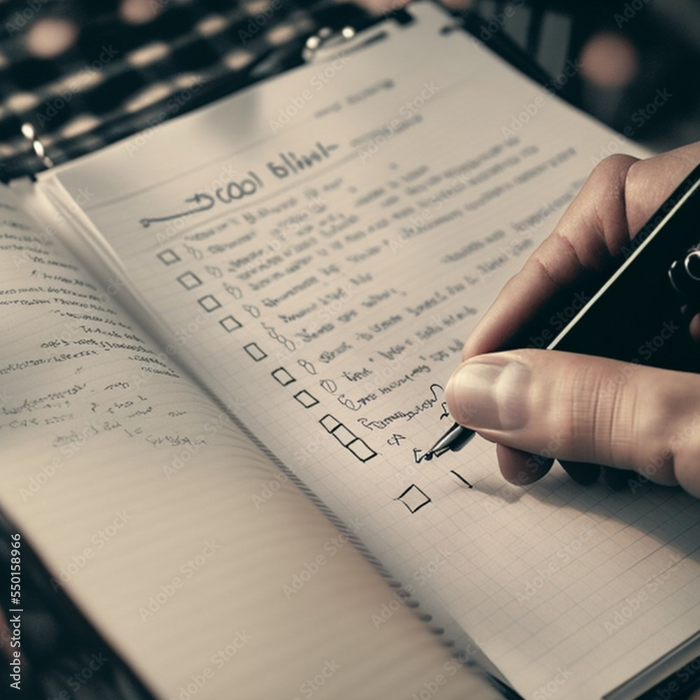 Check mark on check list Stock Illustration | Adobe Stock