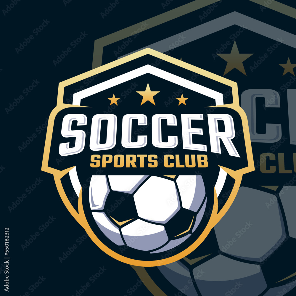 Soccer Logo, football logo sport for your professional team Stock ...