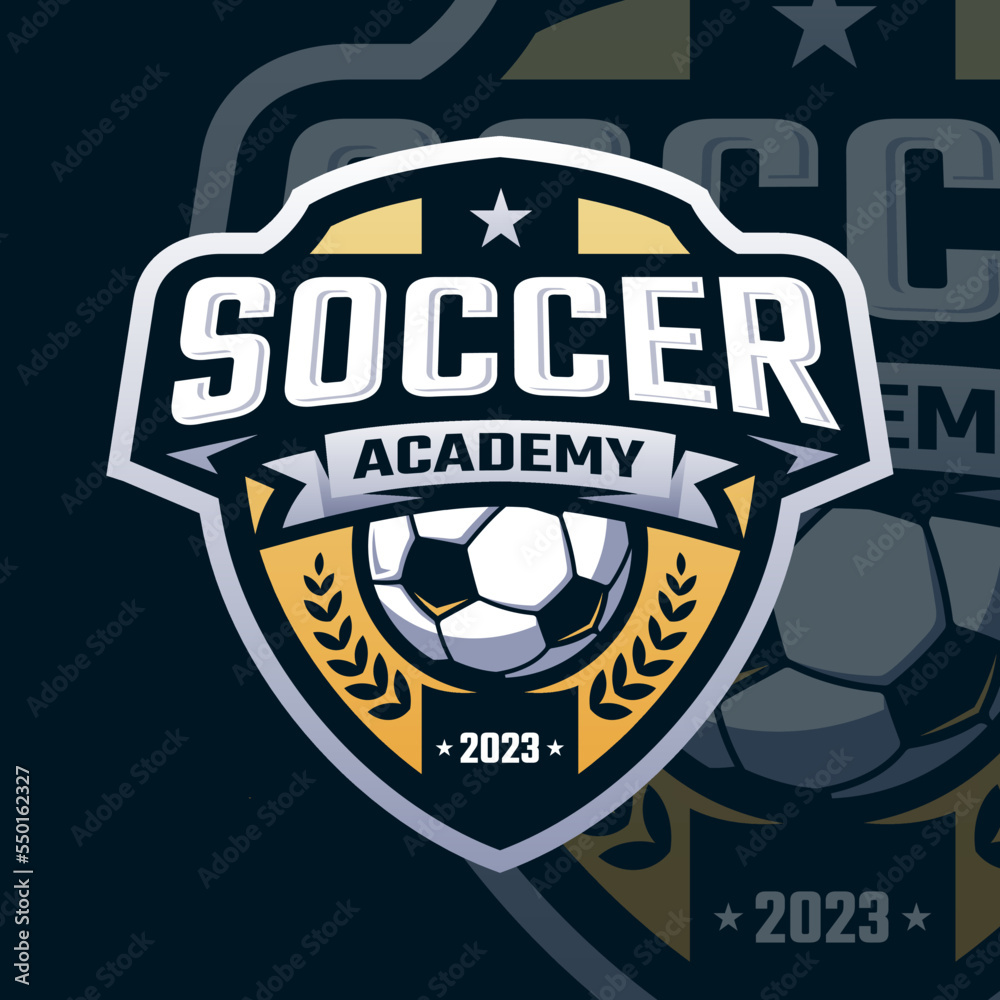 Soccer Logo, football logo sport for your professional team Stock ...