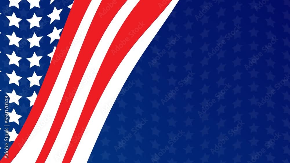 Project 6Background motif of the United States flag waving animation ...